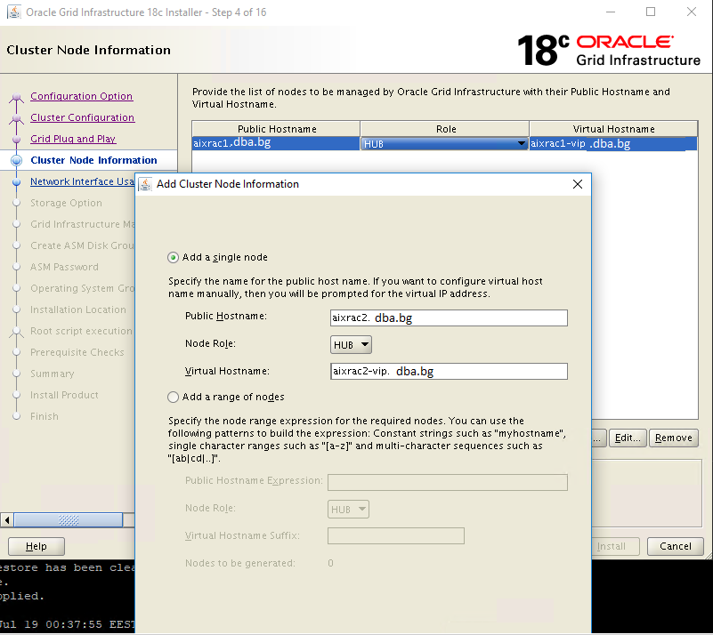 Oracle Grid Infrastructure 18c Installation And Patching On Linux